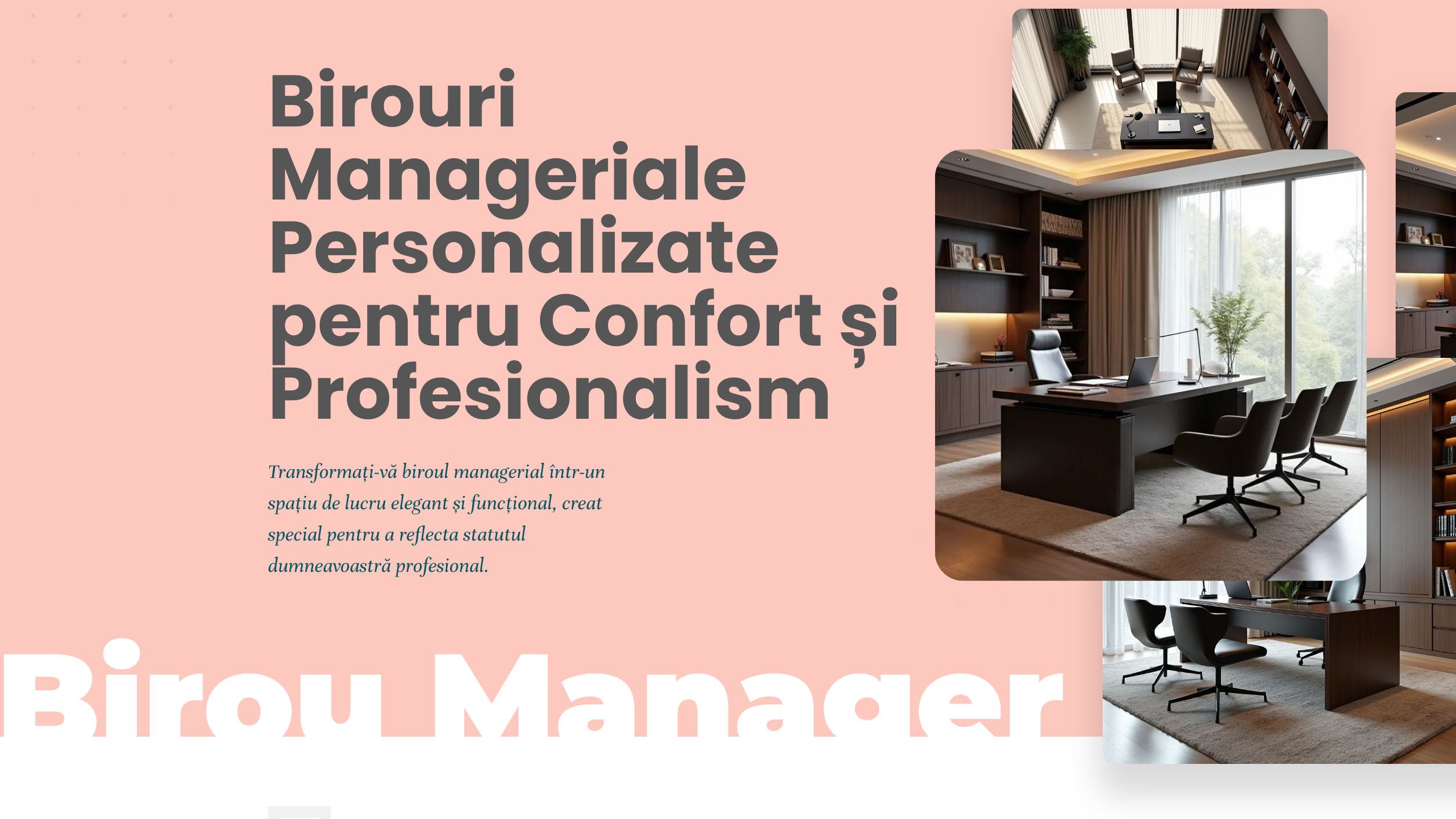 Birou Manager | Mobila la Comanda Cluj